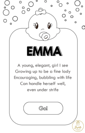 Baby and Kids Name Poems Printables - Emma - Quotes Jewelry