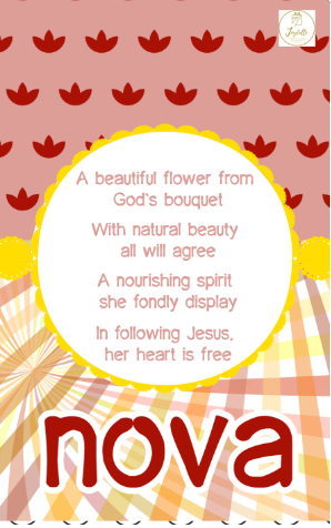 Baby and Kids Name Poems Printables - Nova – Quotes Jewelry