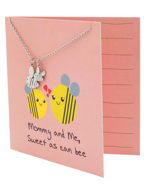 Jess Gifts for Mom Funny Puns Birthday Cards and Bee Necklace - Quan ...