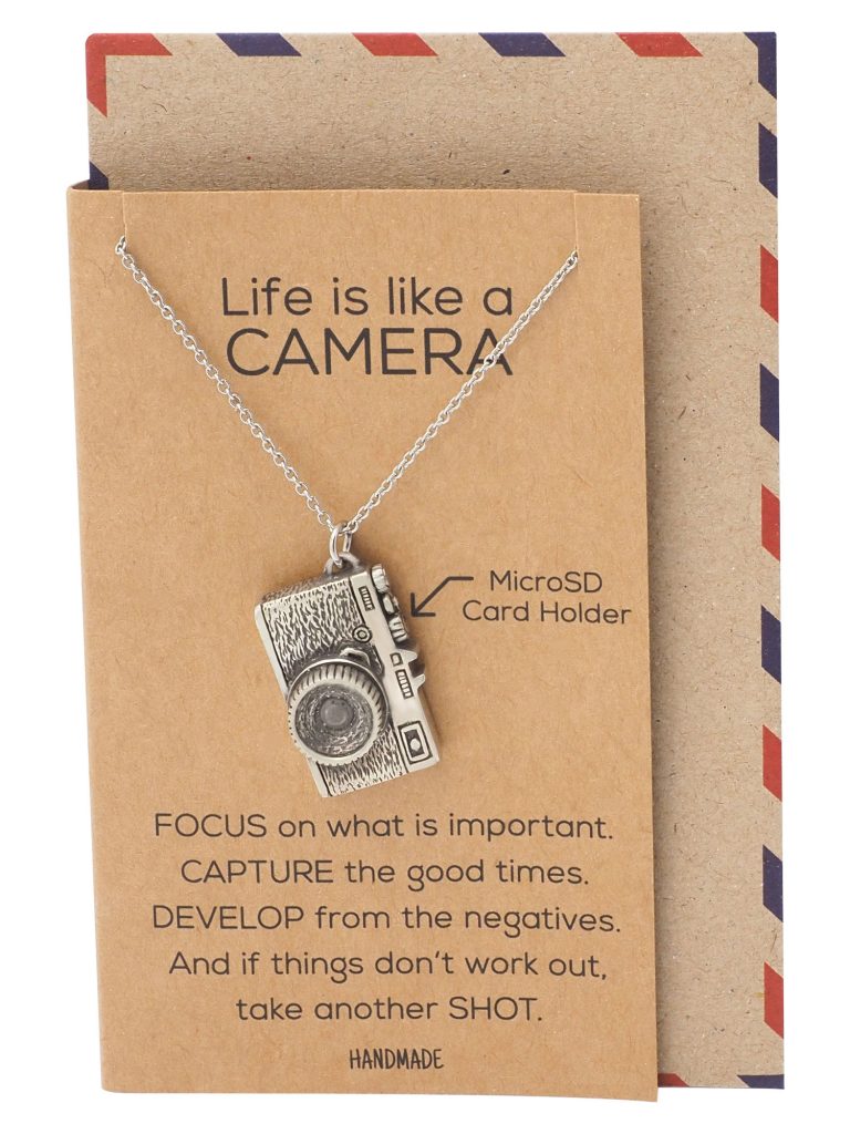 Mini Camera Necklace with Micro SD Holder | Unique Photography Gifts ...